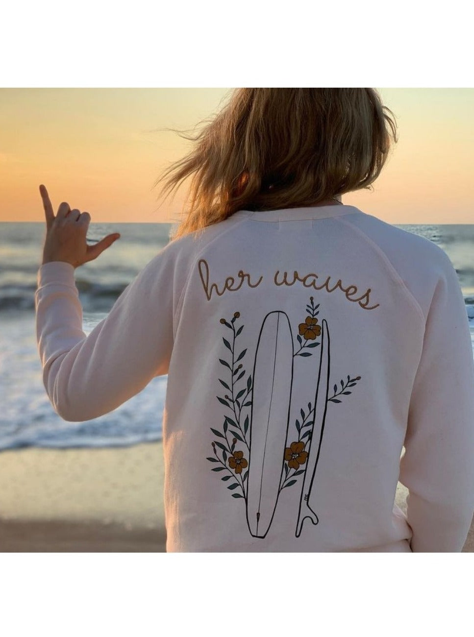 Cozy Post Surf Sweatshirts | Flowers & Fins – Her Waves